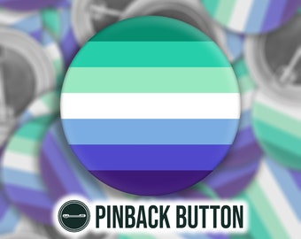 MLM Gay Male Pride Flag 1.5 Button Set LGBTQ | Etsy