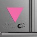 Pink Triangle Sticker or Magnet Die Cut Waterproof Vinyl Sticker or ...