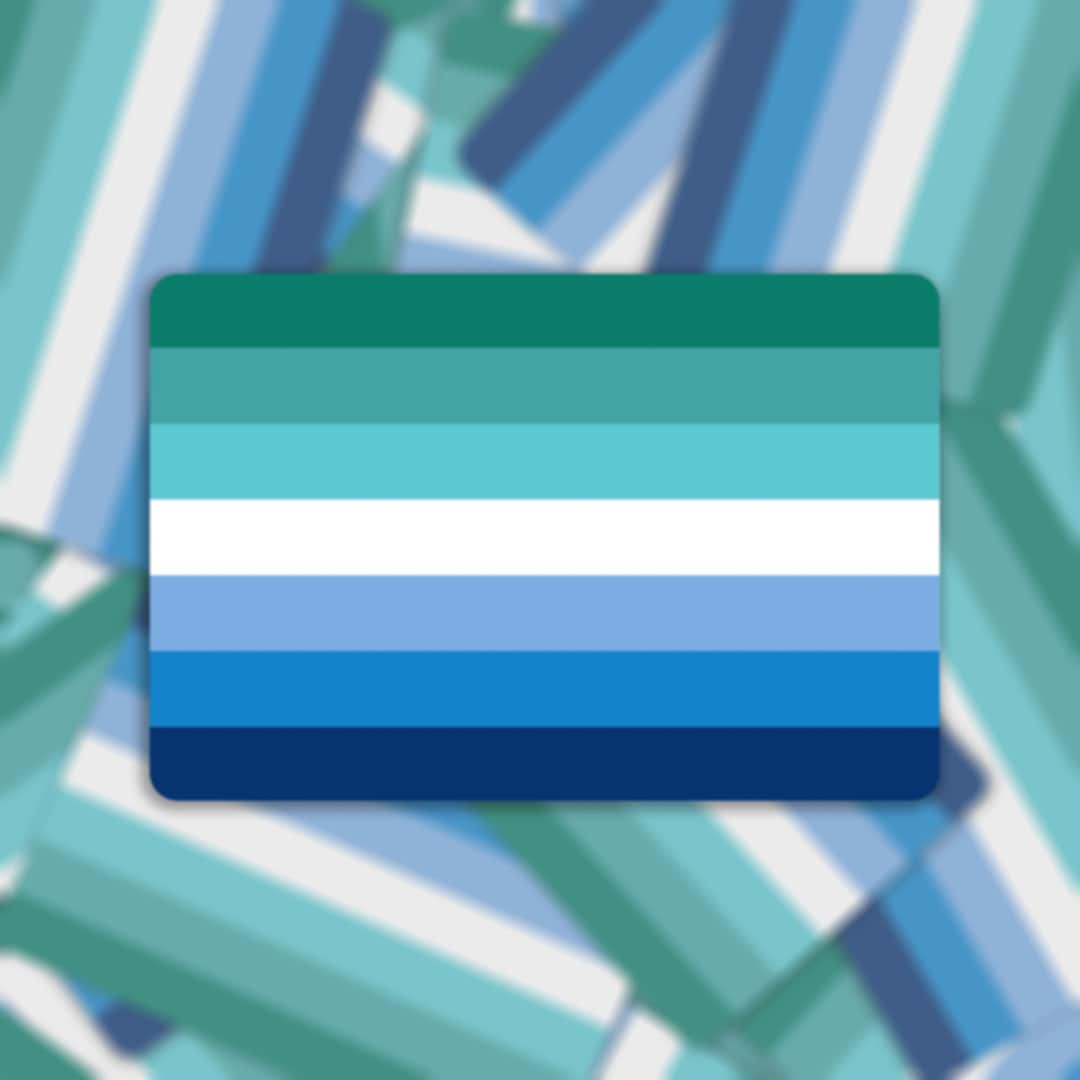 Gay MLM Pride Flag Sticker or Magnet - Die Cut Waterproof Vinyl Sticker ...