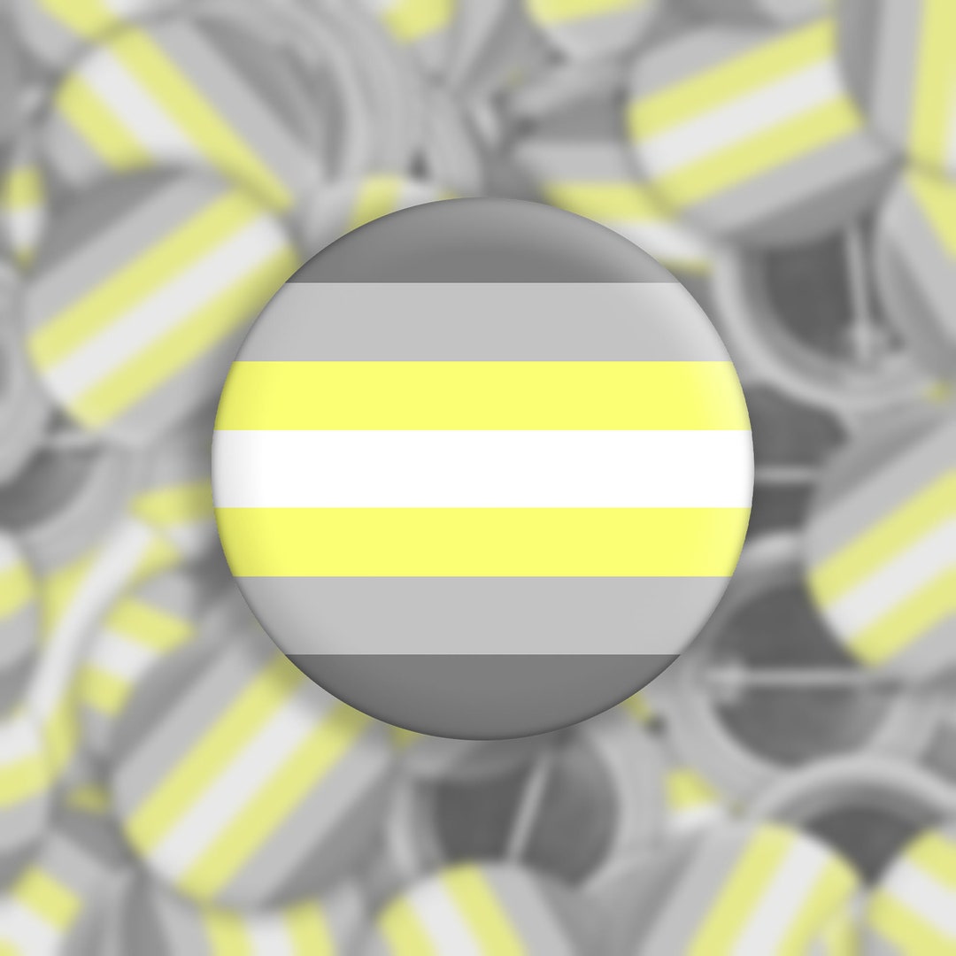 Deminonbinary Pride Flag | 1.5" Button Set | LGBTQ+ | 1.5 Inch Pinback ...