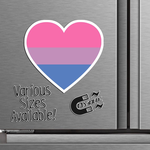 Materials Papercraft LGBTQ+ Bi Pride Sticker or Magnet Bi Pride Flag ...