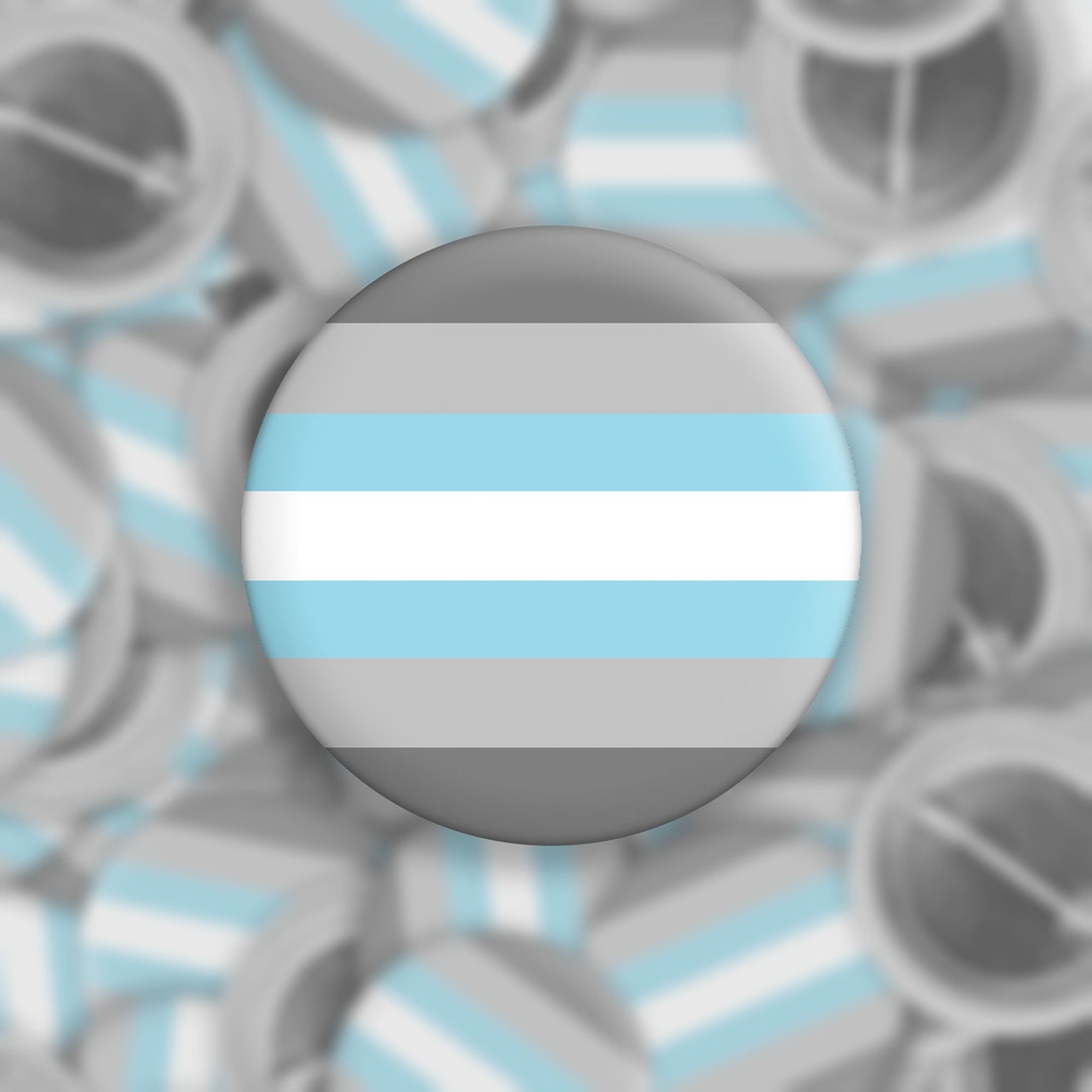 Demiboy Pride Flag | 1.5" Button Set | LGBTQ+ | 1.5 Inch Pinback Button ...