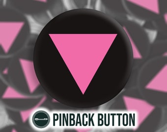 Pink Triangle Pin - Etsy