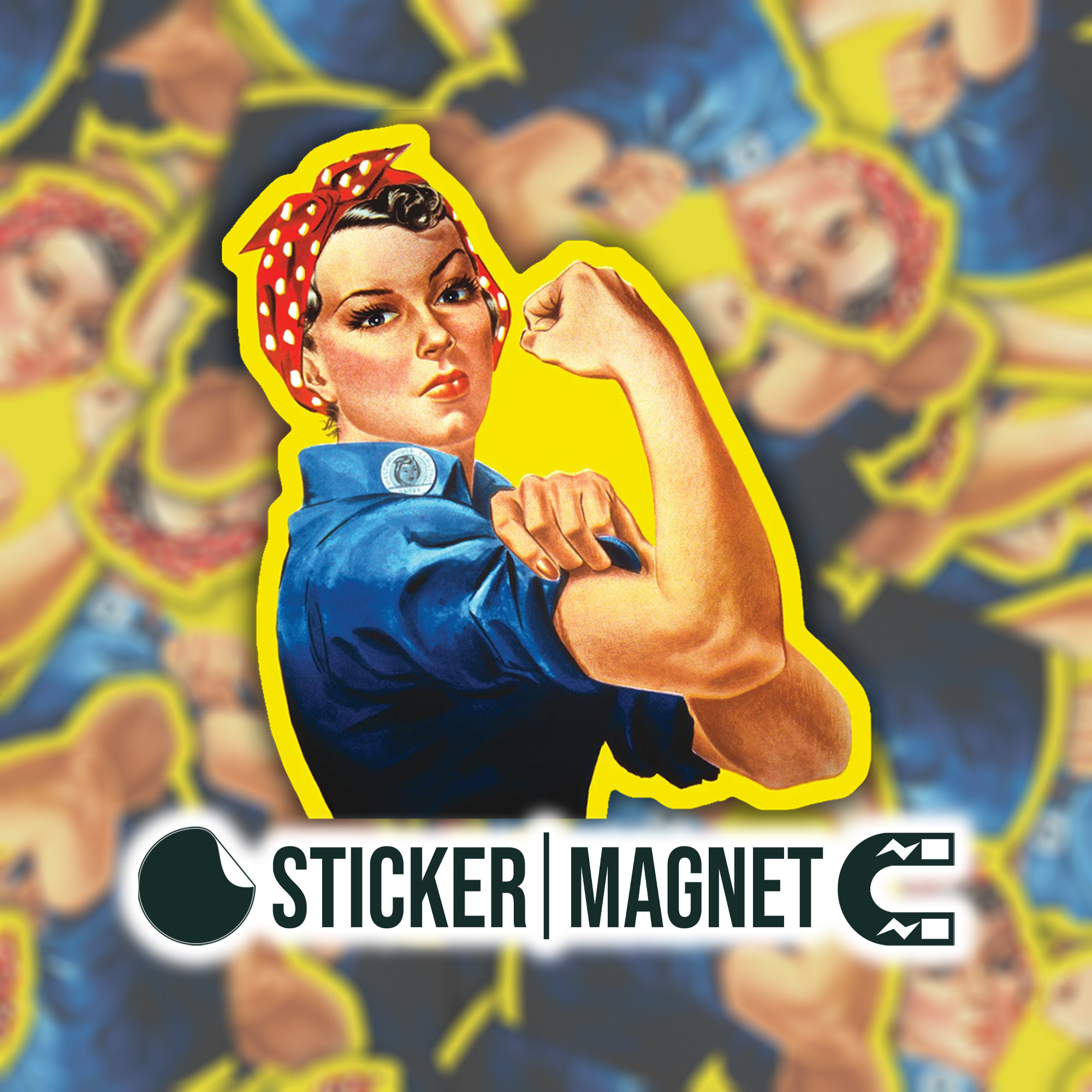 Rosie the Riveter Sticker or Magnet Vinyl Waterproof - Etsy