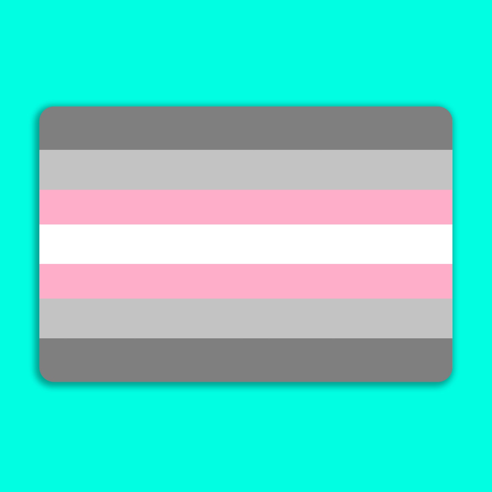 Demigirl Pride Flag Sticker Die Cut Vinyl Waterproof Sticker | Etsy