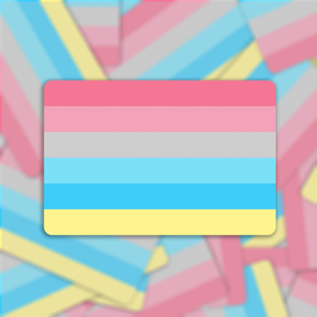 Genderflux Pride Flag Sticker - Die Cut Vinyl Waterproof Sticker ...