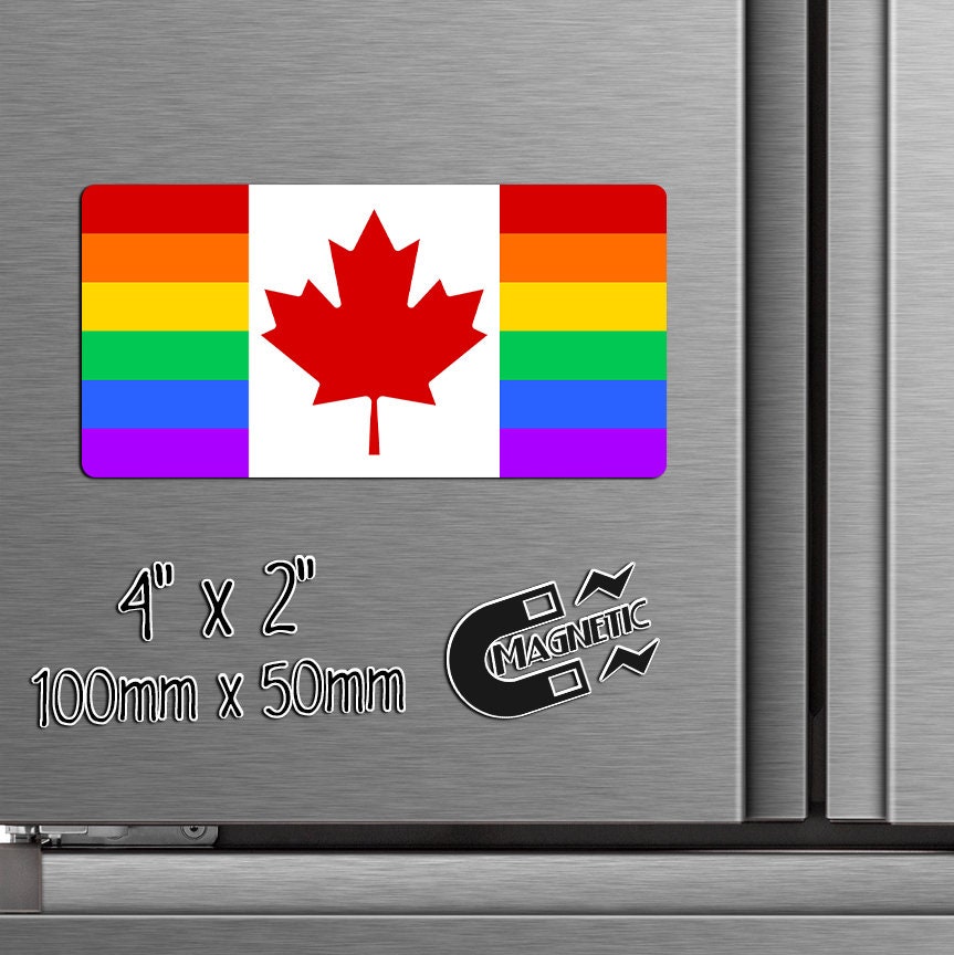 Canadian Pride Flag Sticker or Magnet Die Cut Waterproof - Etsy