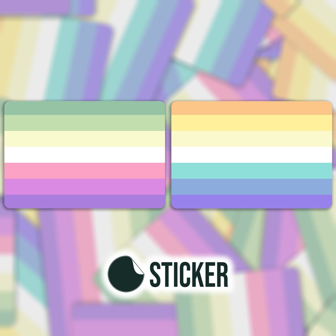 Genderfae Genderfaun Pride Flag Sticker Die Cut Vinyl - Etsy