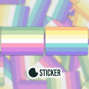 Genderfae Genderfaun Pride Flag Sticker Die Cut Vinyl Waterproof ...