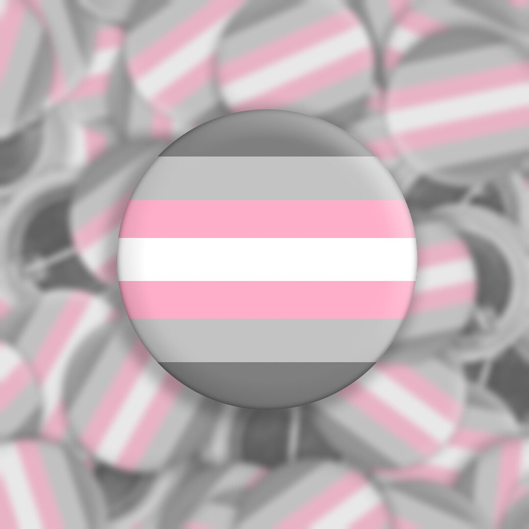 Demigirl Pride Flag | 1.5" Pinback Button Set | LGBTQ+ | 1.5 Inch ...