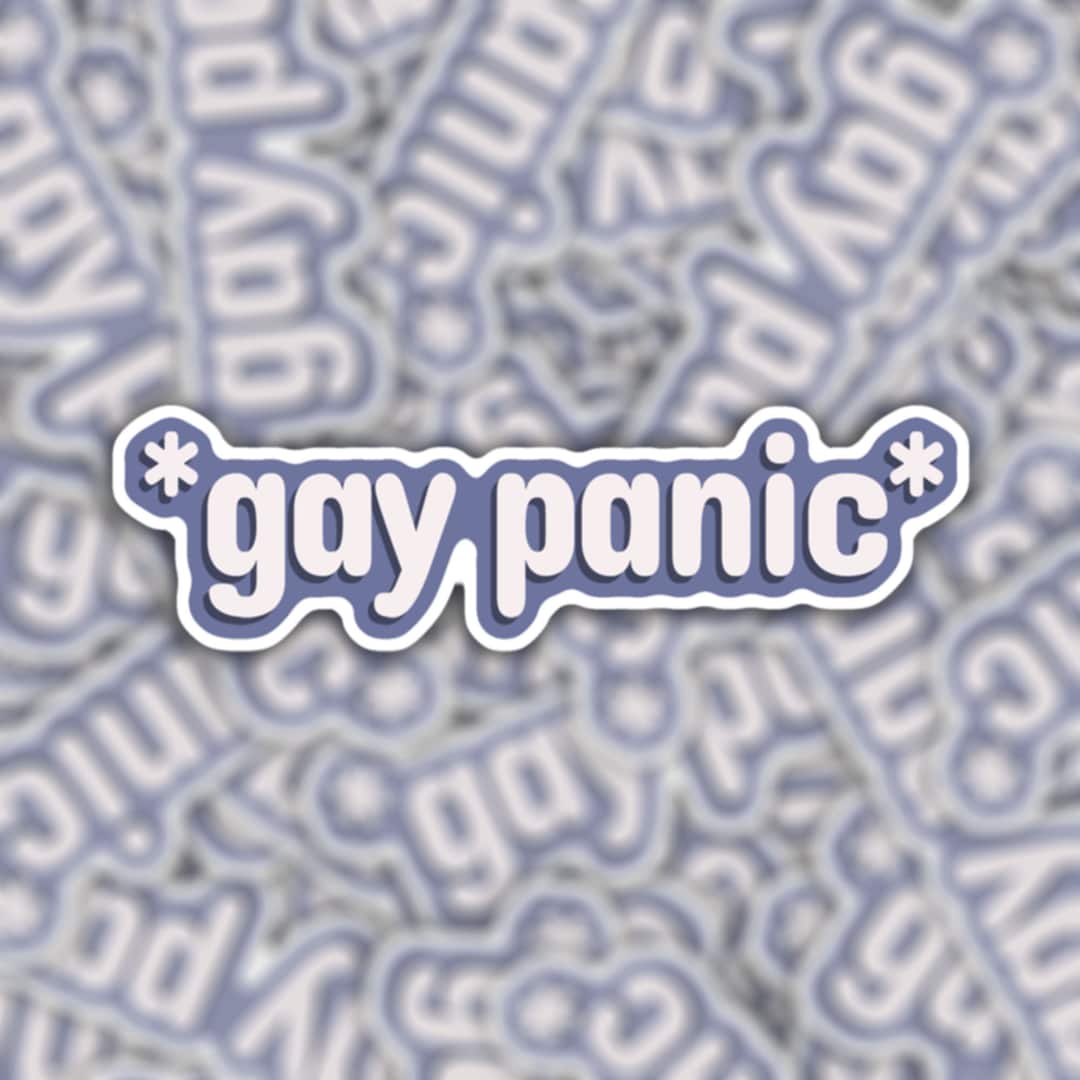 Gay Panic Sticker or Magnet Die Cut Waterproof Vinyl Sticker or Fridge Magnet - Etsy