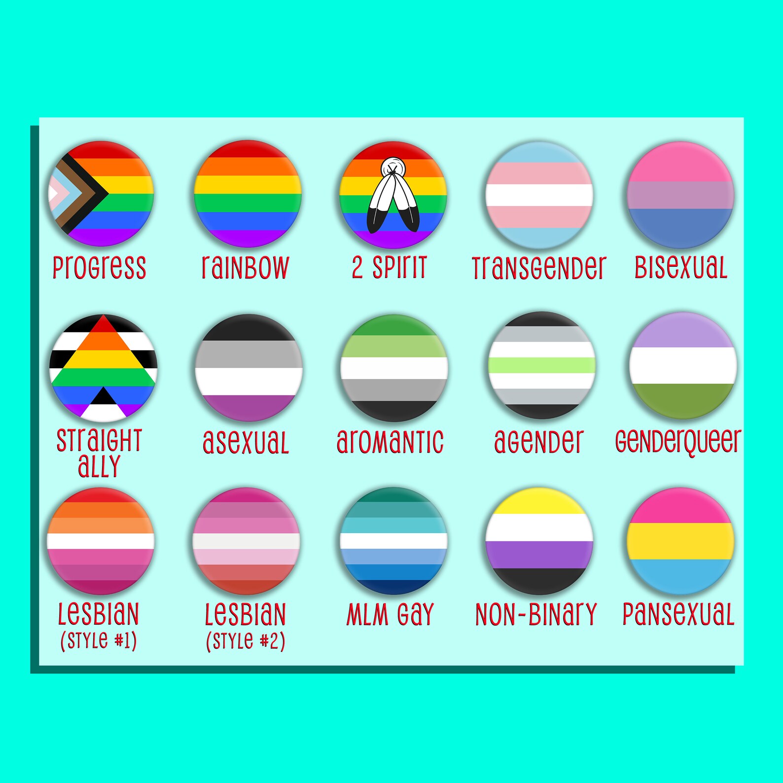 LGBTQ Pride Flag Pins 1.5 Pinback Buttons Progress | Etsy