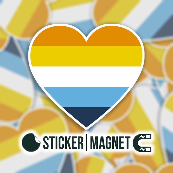Aroace Heart Pride Flag Sticker or Magnet Die Cut Vinyl - Etsy