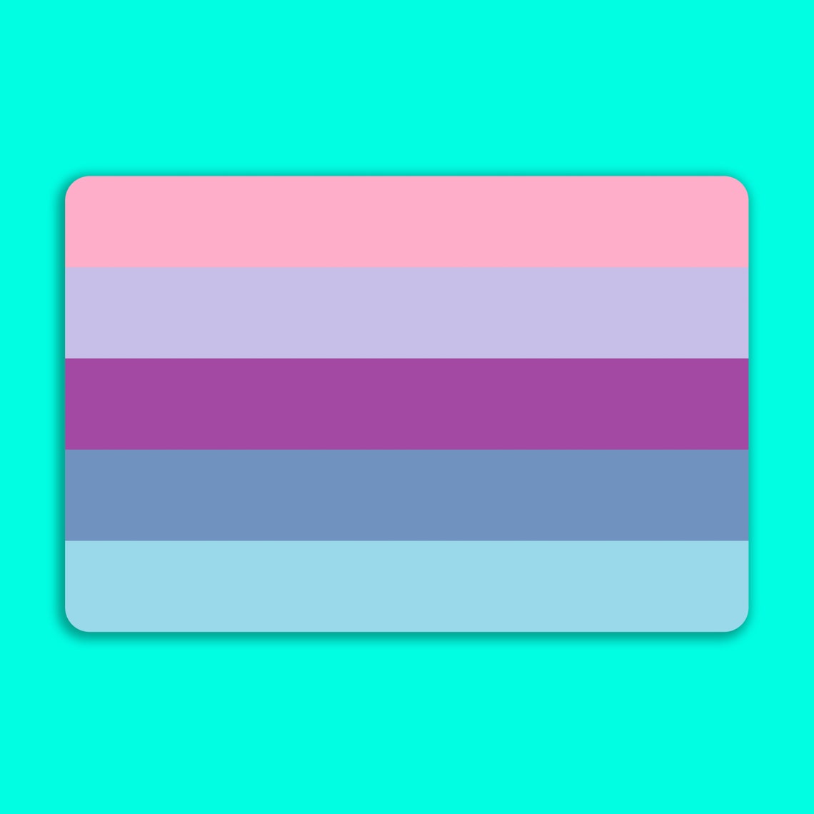 Omnigender Pride Flag Sticker Die Cut Vinyl Waterproof | Etsy