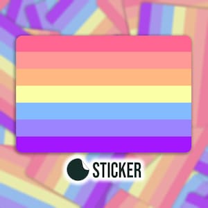 Xenogender Pride Flag Sticker - Vinyl Waterproof Sticker | LGBTQ+ ...