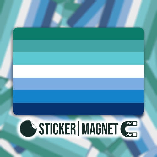 Gay MLM Pride Flag Sticker or Magnet Die Cut Waterproof - Etsy