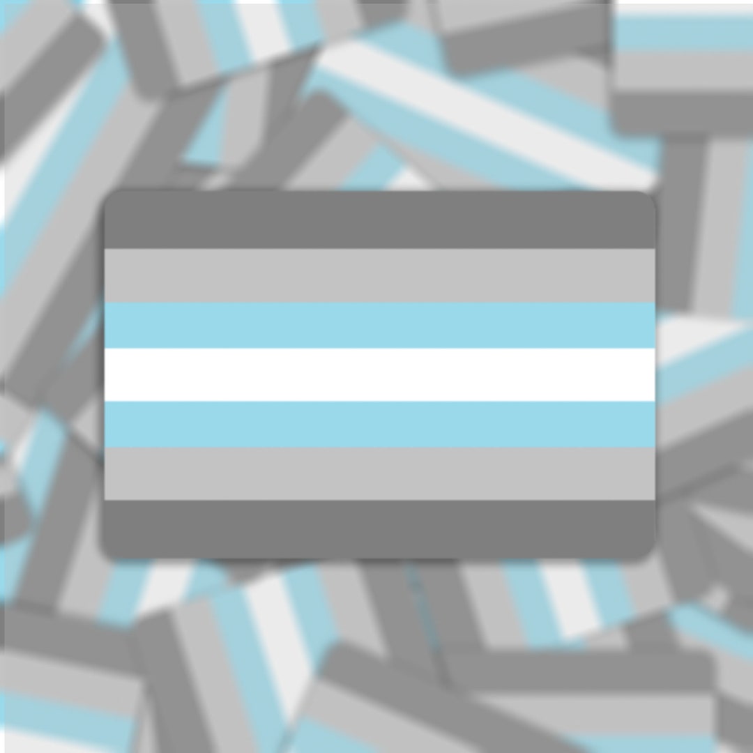 Demiboy Pride Flag Sticker - Die Cut Vinyl Waterproof Sticker | LGBTQ+ ...