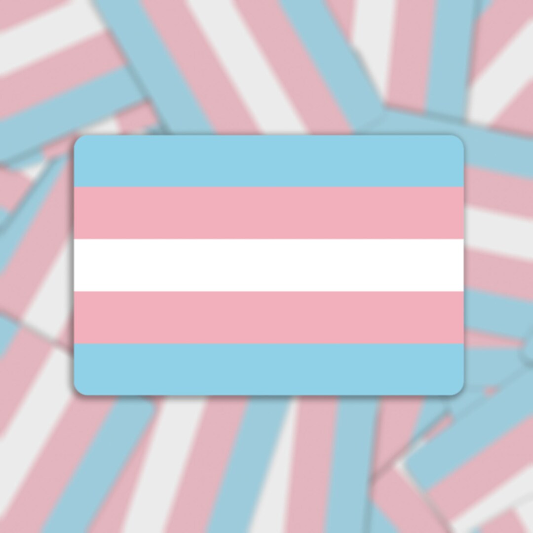 Trans Pride Flag Sticker or Magnet - Die Cut Waterproof Vinyl Sticker ...