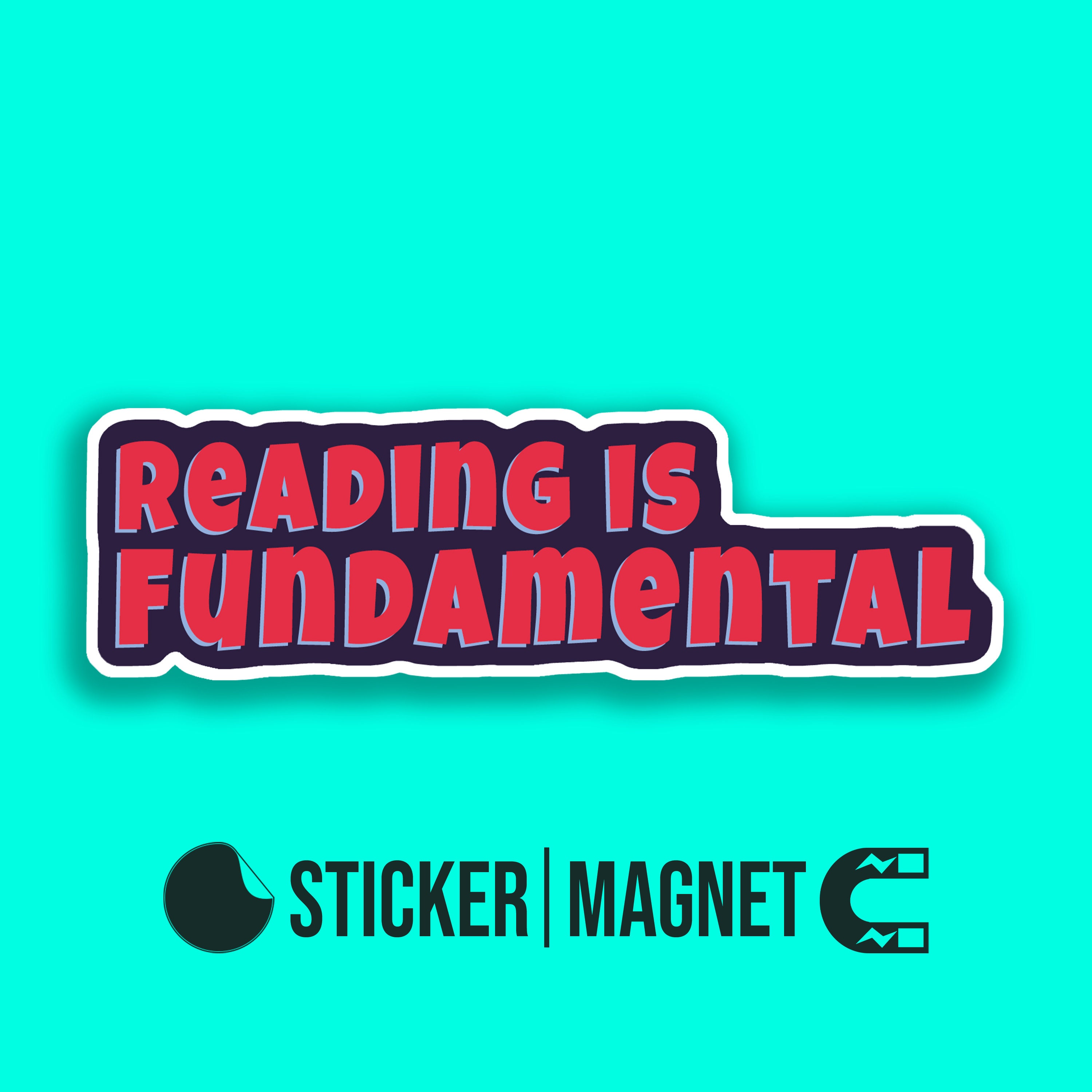 Reading is Fundamental Sticker or Magnet Die Cut Vinyl | Etsy