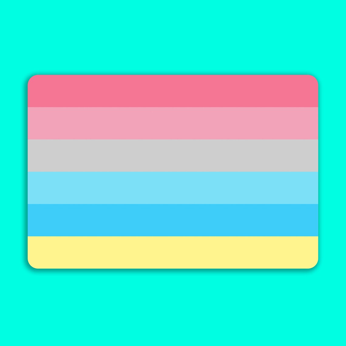 Genderflux Pride Flag Sticker Die Cut Vinyl Waterproof | Etsy