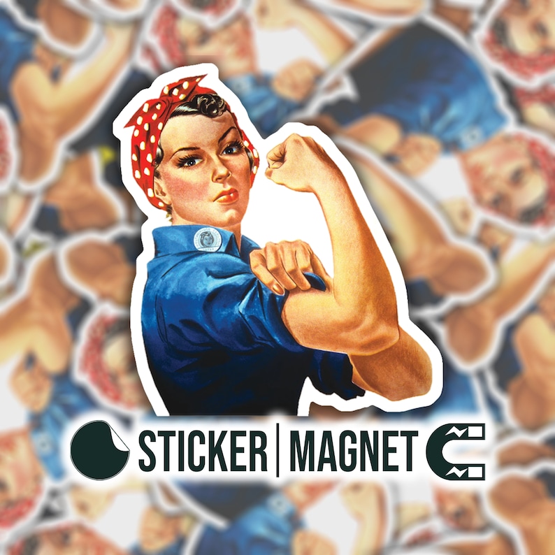 Rosie the Riveter Sticker or Magnet Vinyl Waterproof - Etsy