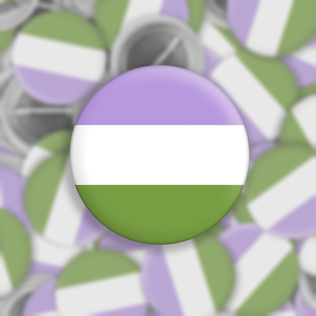 Genderqueer Pride Flag 1.5 Button Set LGBTQ - Etsy