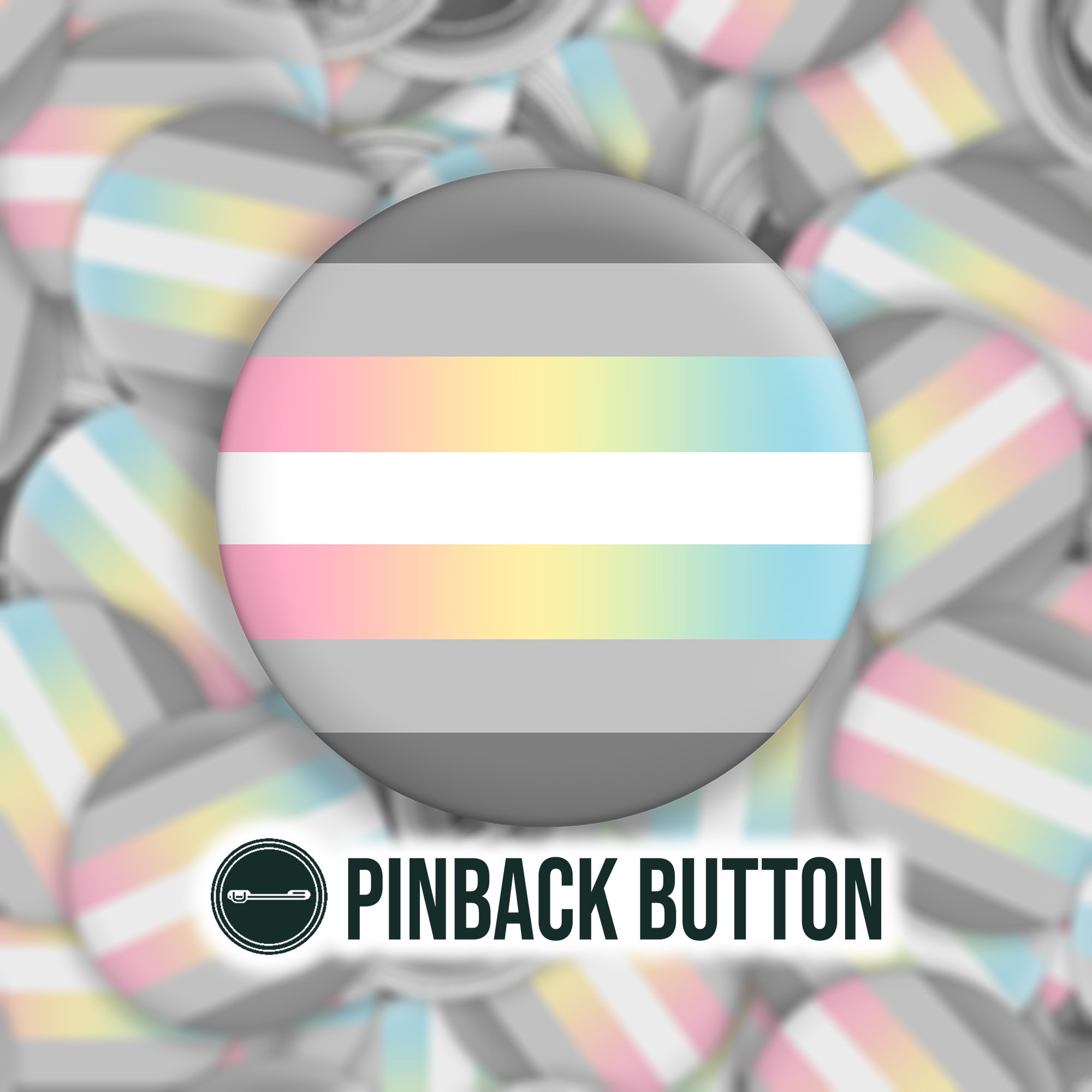 Demiflux Demifluid Pride Flag 1.5 Button Set LGBTQ - Etsy