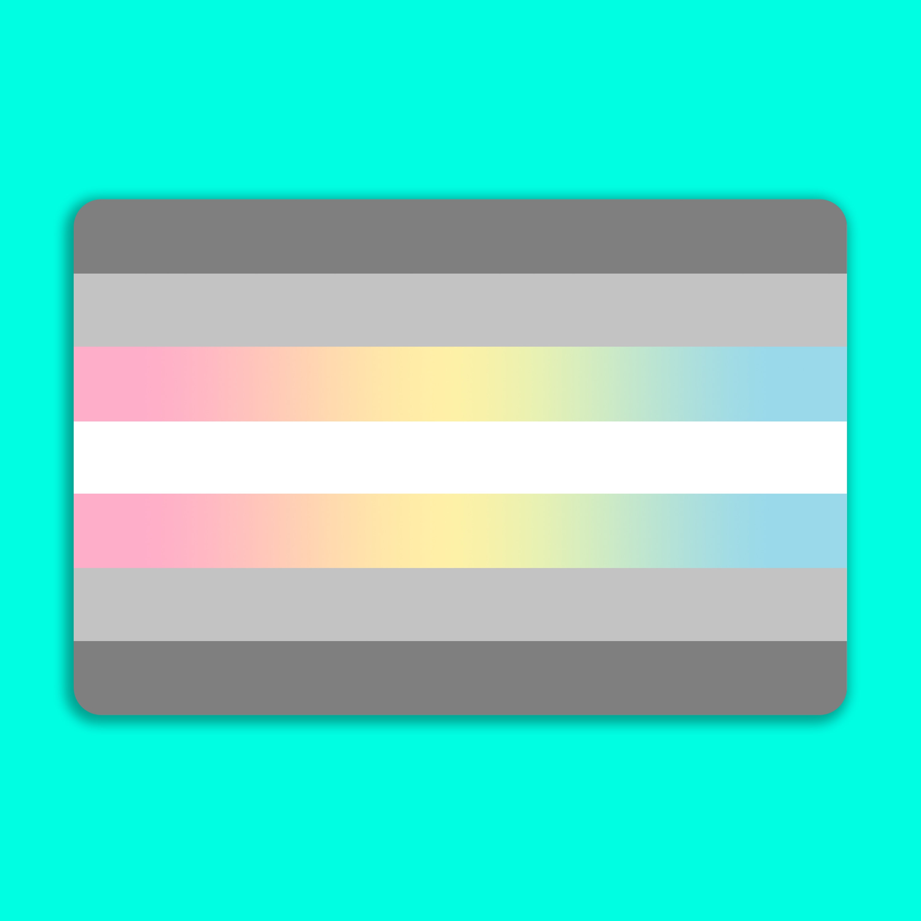 Demiflux Demifluid Pride Flag Sticker Die Cut Vinyl | Etsy