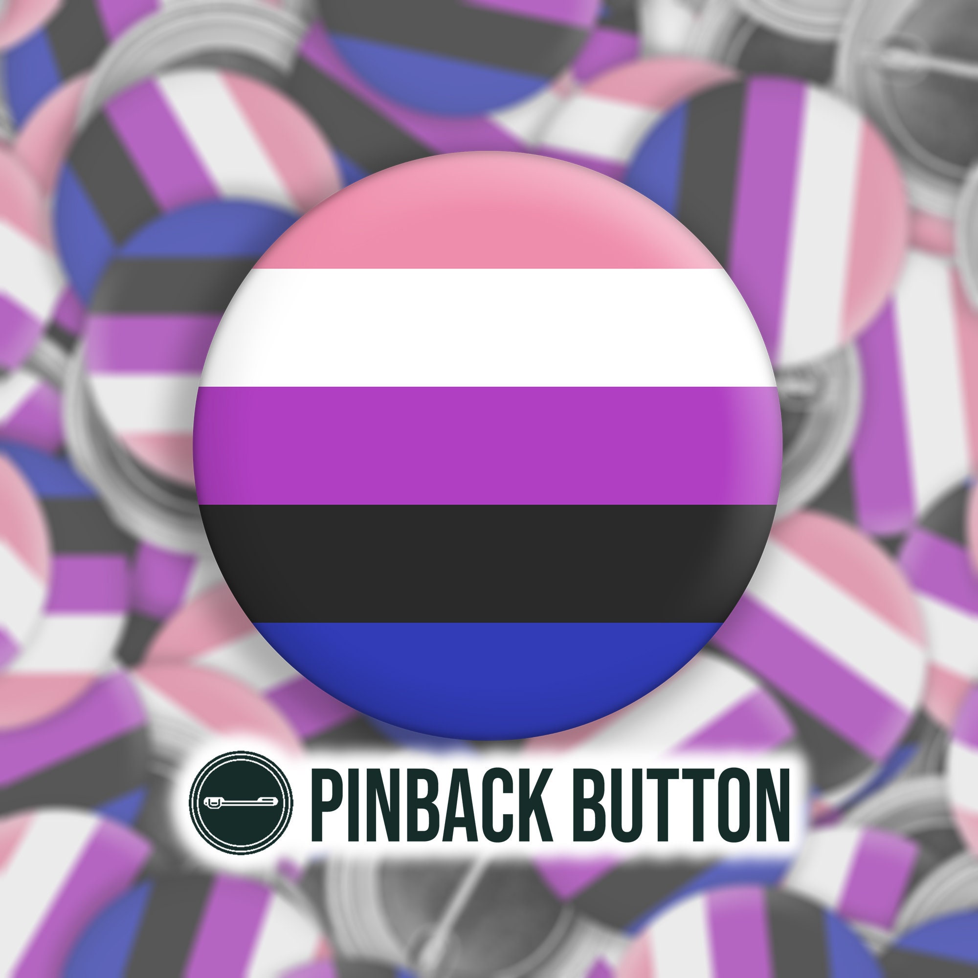 Genderfluid Pride Flag 1.5 Button Set LGBTQ | Etsy