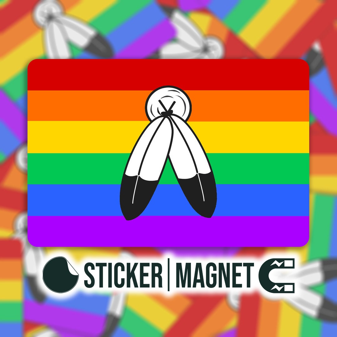 2 Spirit Pride Flag Sticker or Magnet Vinyl Waterproof - Etsy