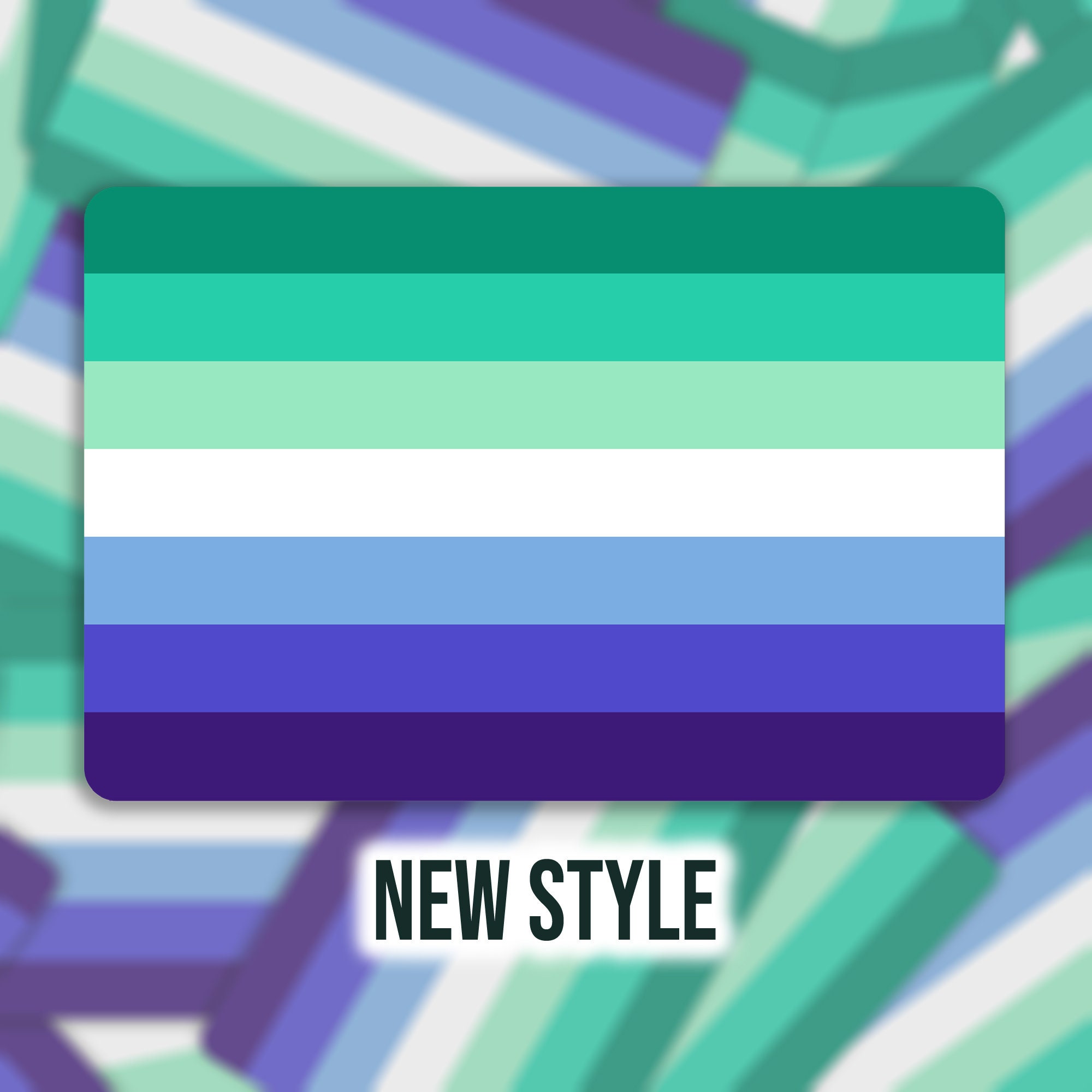 Gay MLM Pride Flag Sticker or Magnet Die Cut Waterproof - Etsy