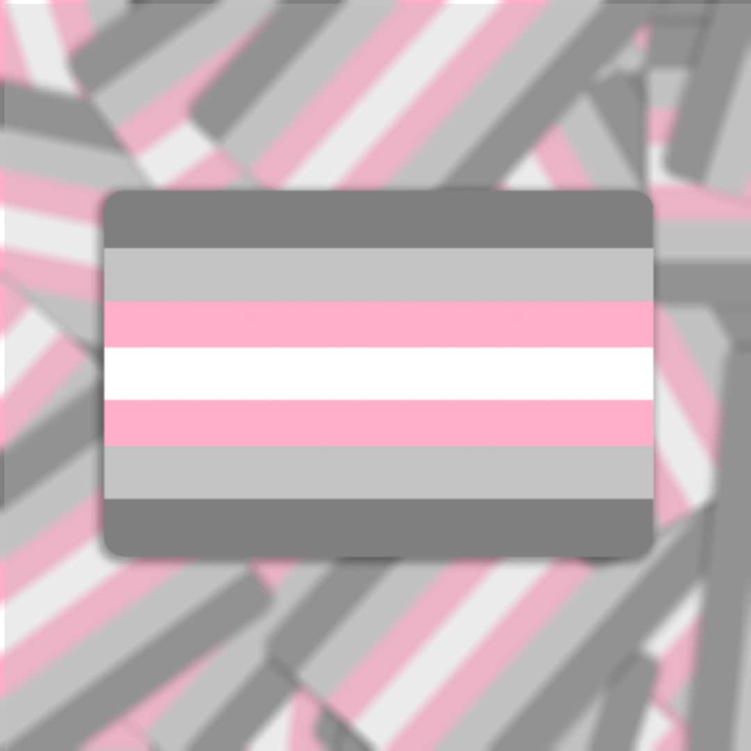 Demigirl Pride Flag Sticker - Die Cut Vinyl Waterproof Sticker | LGBTQ+ ...