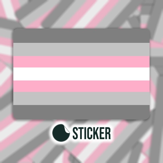 Demigirl Pride Flag Sticker Die Cut Vinyl Waterproof Sticker - Etsy