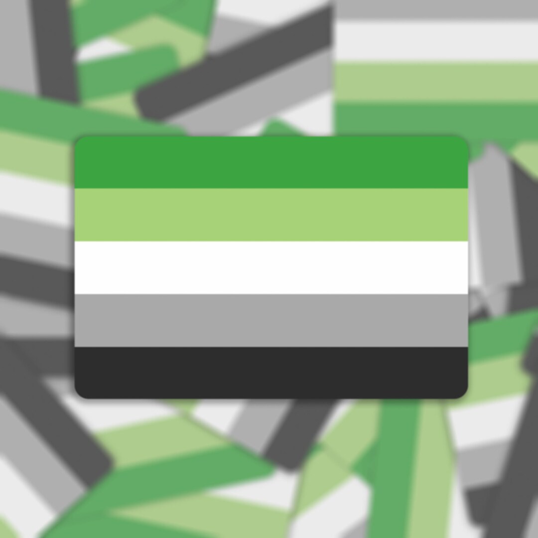 Aromantic Pride Flag Sticker - Die Cut Waterproof Vinyl Sticker ...