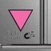 Pink Triangle Sticker or Magnet Die Cut Waterproof Vinyl Sticker or ...