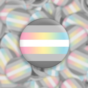 Demiflux Demifluid Pride Flag 1.5 Button Set LGBTQ Pinback Button Demi ...
