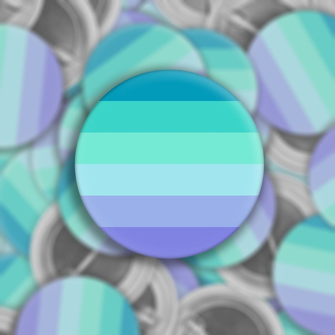 Neptunic Pride Flag | 1.5" Button | LGBTQ+ | 1.5 Inch Pinback Button ...