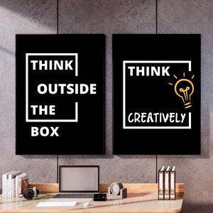 Think Outside the Box Prints, Think Outside the Box Poster, Think ...