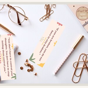 Mental Health Bookmarks for Book Lover, Mental Health Awareness ...