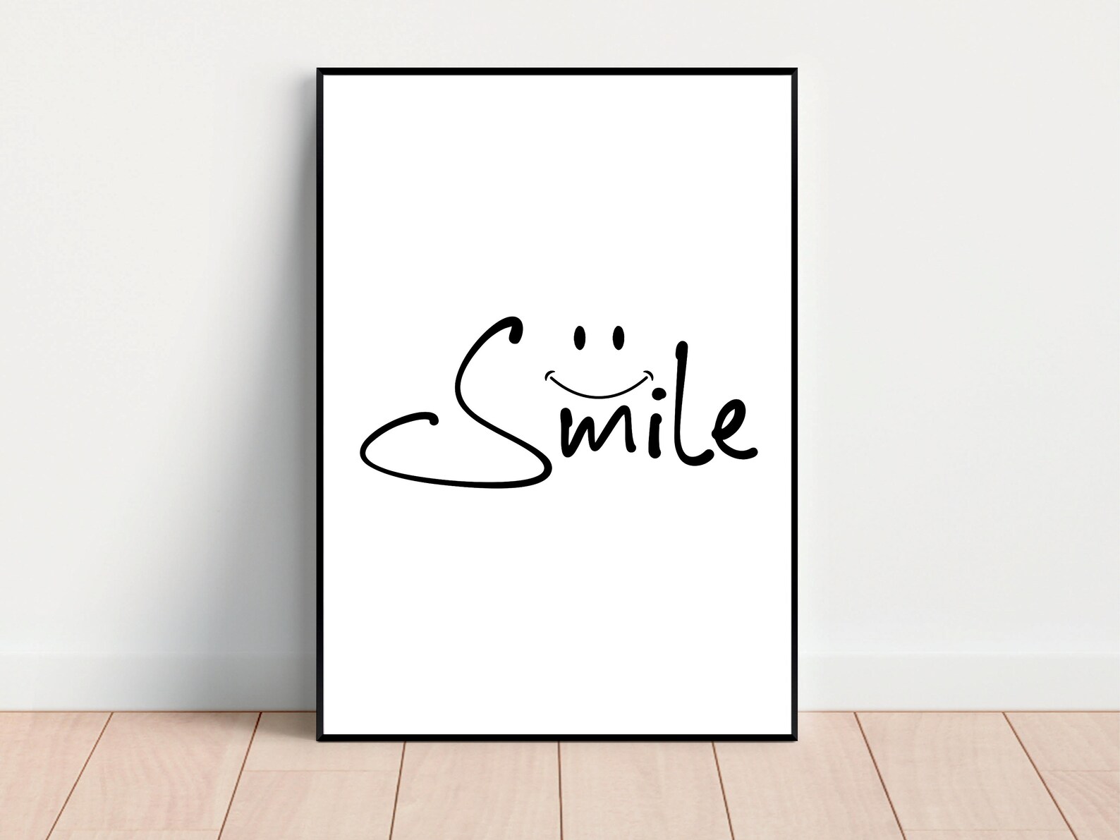 Smile Printable, Smile Poster, Room Decor, Apartment Decor, Modern Wall ...