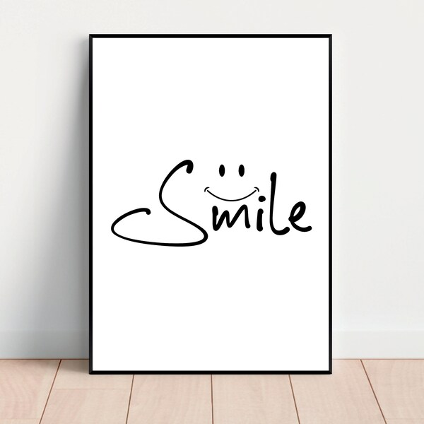 Smile Poster - Etsy