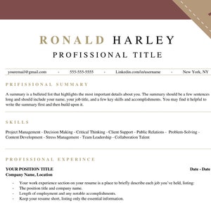 ATS Friendly Resume, Ata Resume Word, Ats Resume and Cover Letter, ATS ...