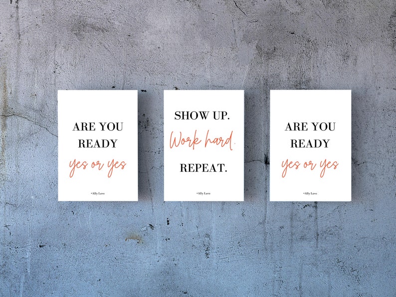Exercise Room Decor Set of 8 Gym Decor Wall Art red Theme - Etsy