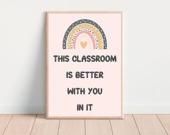 DIGITAL DOWNLOAD / This Classroom is Better With You in It / - Etsy
