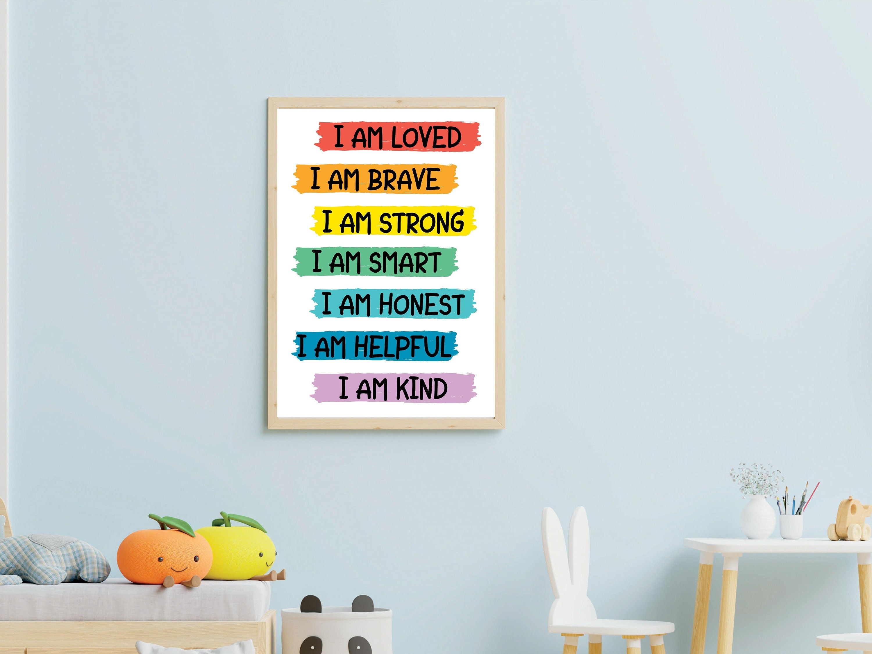 Affirmation Sign for Kids, Classroom Affirmation Poster, Nursery ...