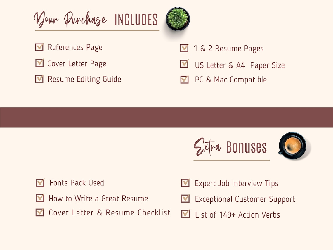 Modern ATS Resume Template for Word, Professional Resume Ats, Cover ...