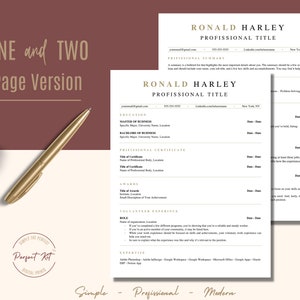 ATS Friendly Resume, Ata Resume Word, Ats Resume and Cover Letter, ATS ...