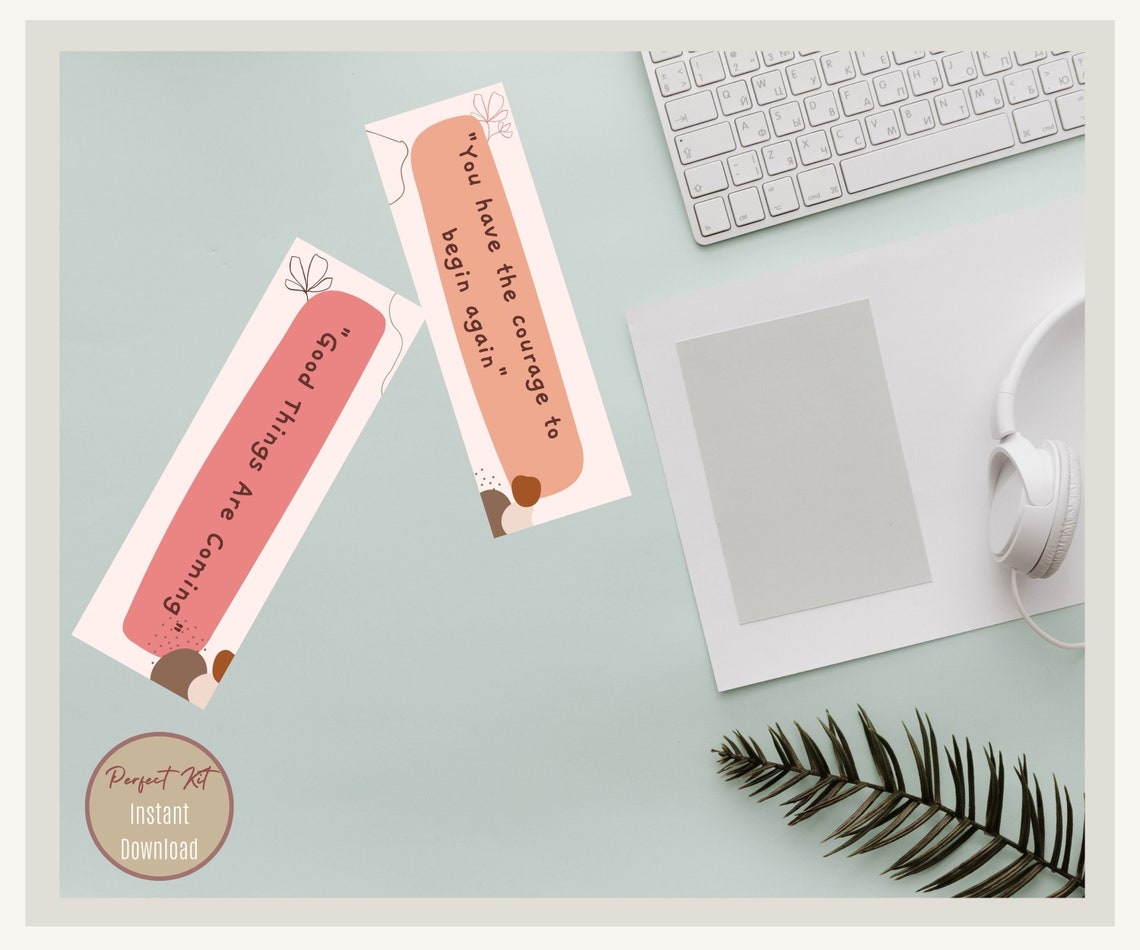 Mental Health Bookmarks, Gift for Book Lover, Encourage A Positive ...