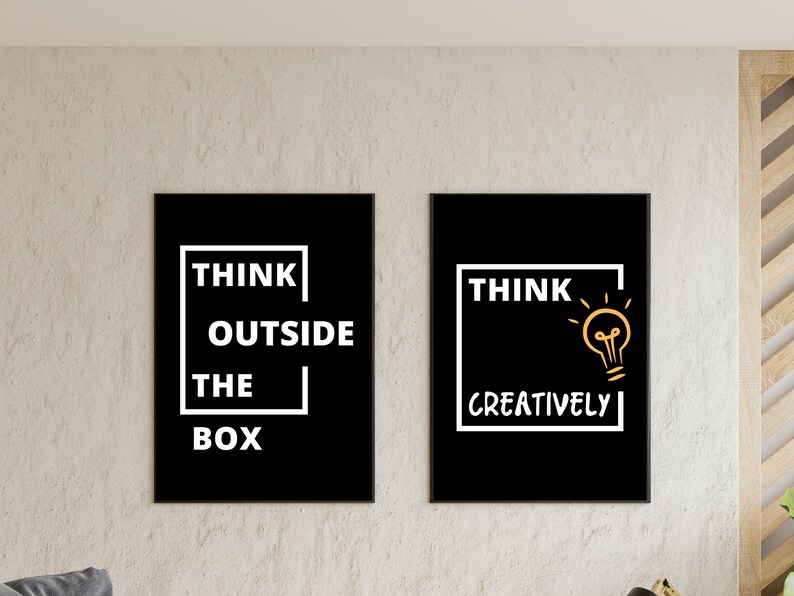 Think Outside the Box Prints, Think Outside the Box Poster, Think ...