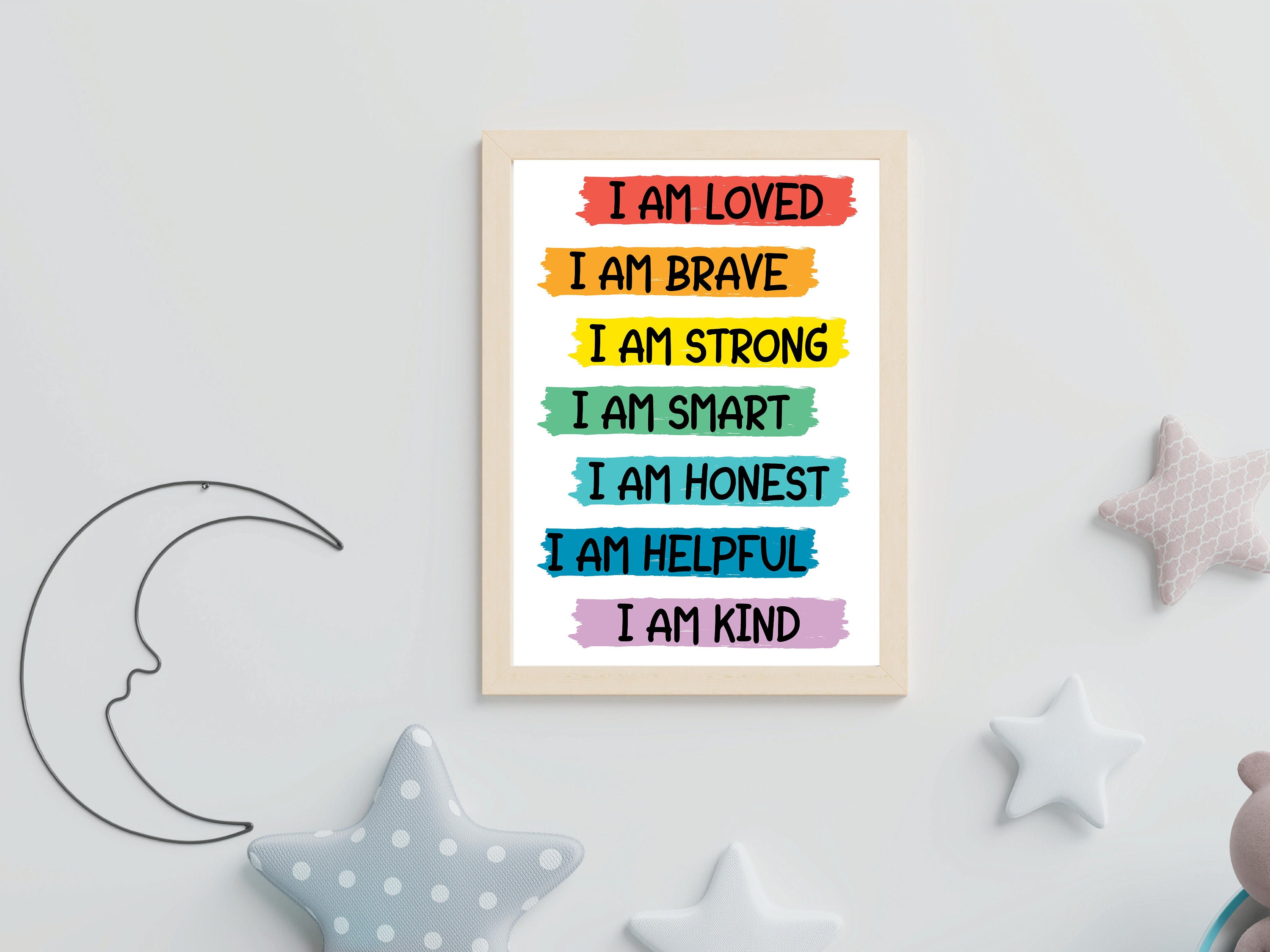 Affirmation Sign for Kids, Classroom Affirmation Poster, Nursery ...